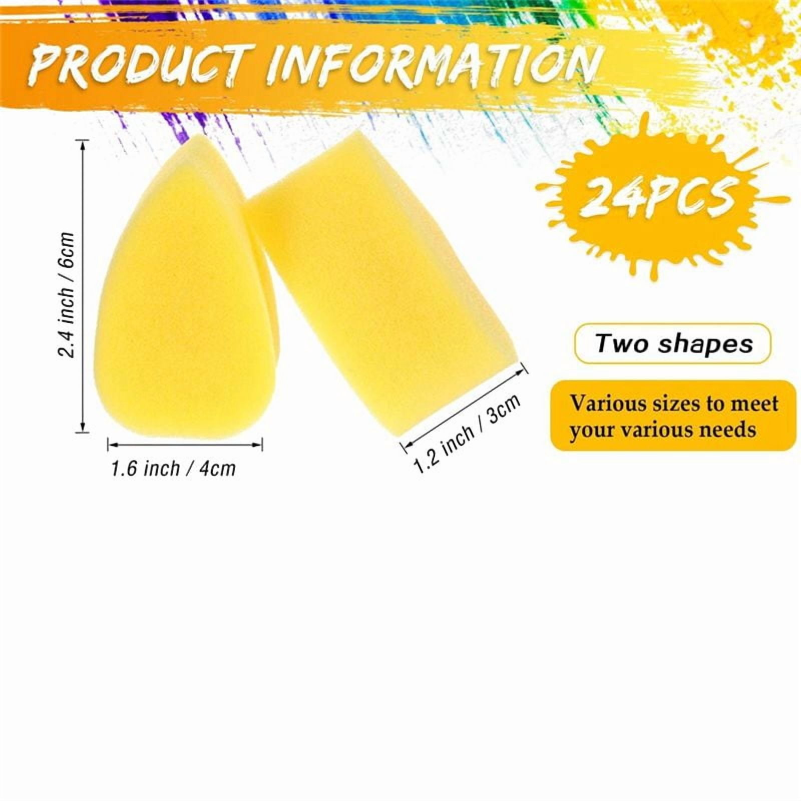 24 Pcs Face Paint Sponge Petal Face Painting Sponges High Density Face ...