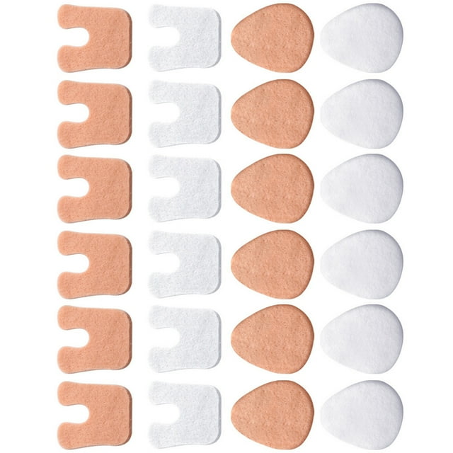 YuYiSan 24Pcs Felt Forefoot Pads Thick Forefoot Pads Metatarsal Pads ...