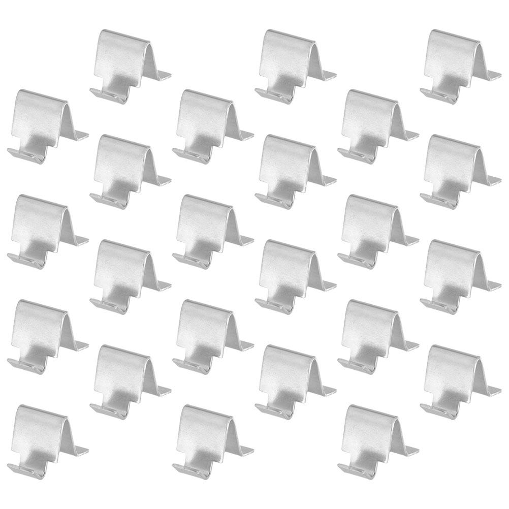 24 Pcs File Cabinets Buckle Lock Shelf Clip Snap Rack Clips Silver ...