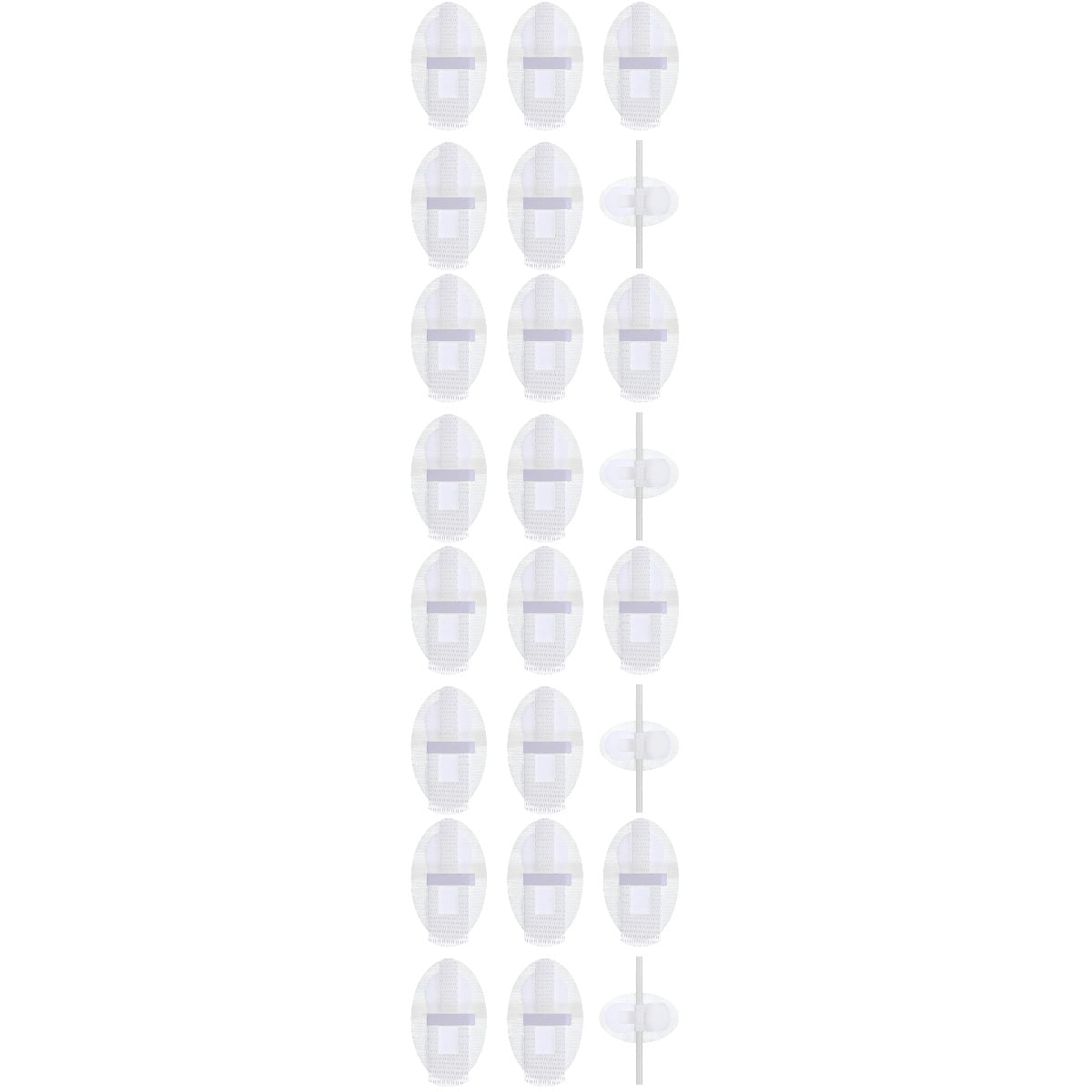 24 Pcs Fixation Tube Stabilization Device Conduit Holder Stickers ...