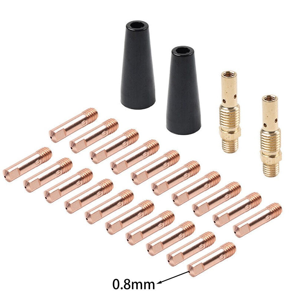 24 Pcs Flux Core Kp1939-1 Nozzle Tip Kit for Mb 14Ak Flux Core Welder 0 ...