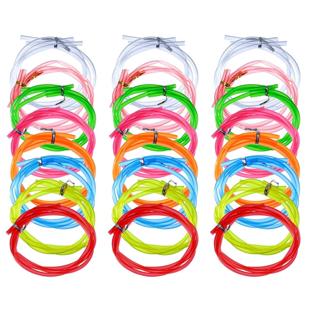 OHOIOLLA Assorted Color Flexible Tube 24Pcs 110.00X11.50X0.50Cm Glasses ...