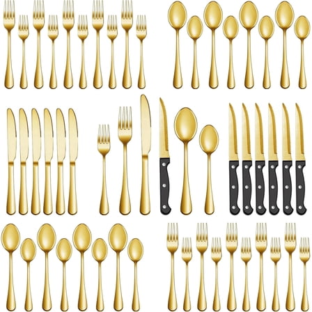 Eliana Champagne 12-Piece Flatware Set - Walmart.com