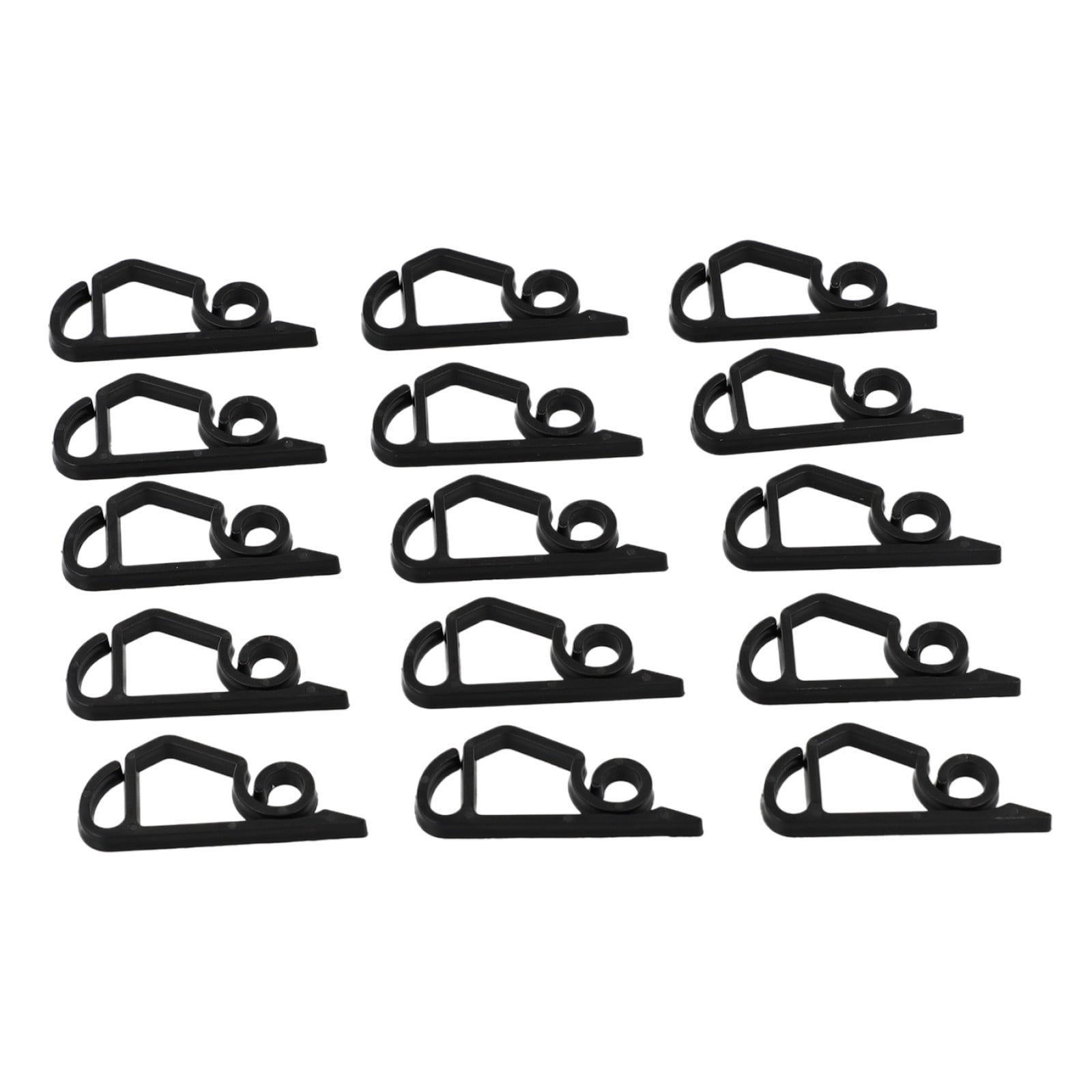24 Pcs Gutter Hooks Plastic Gutter Brackets Hooks for Fixing Lights to ...