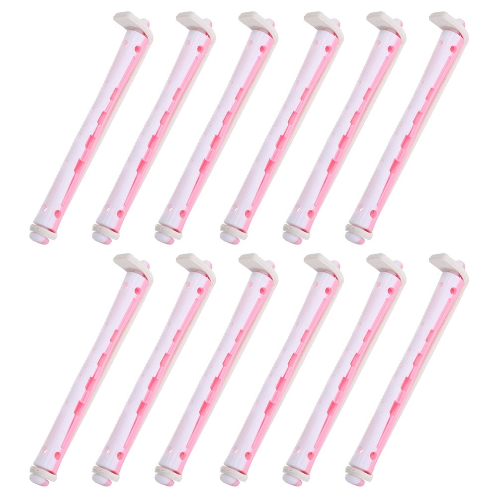 24 Pcs Hair Perm Rod Rods Rollers for Short Women Miss Pink - Walmart.com