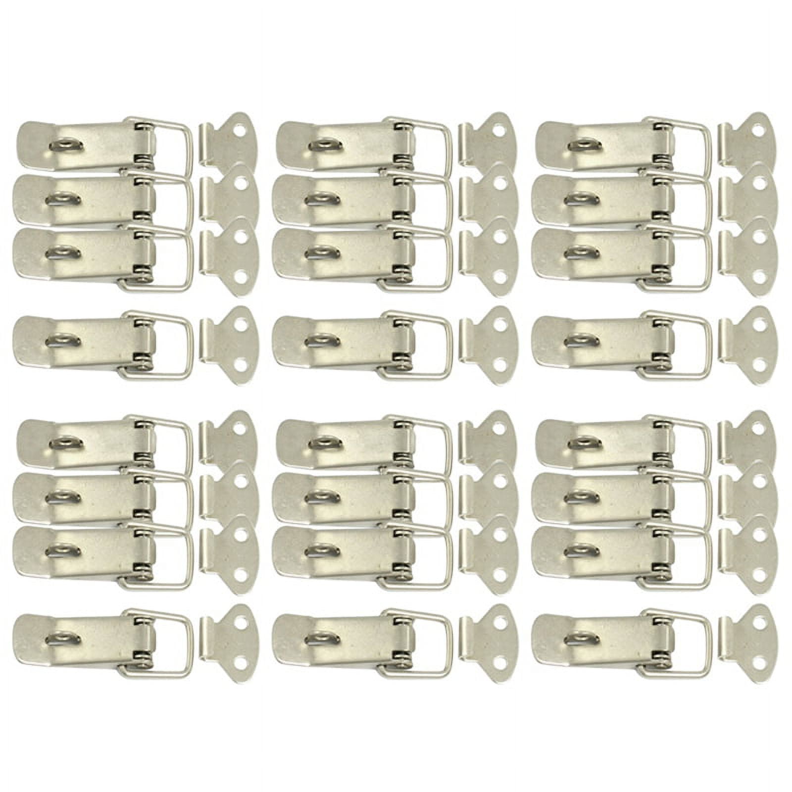 24 Pcs Hardware Cabinet Boxes Spring Loaded Latch Catch Toggle Hasp ...