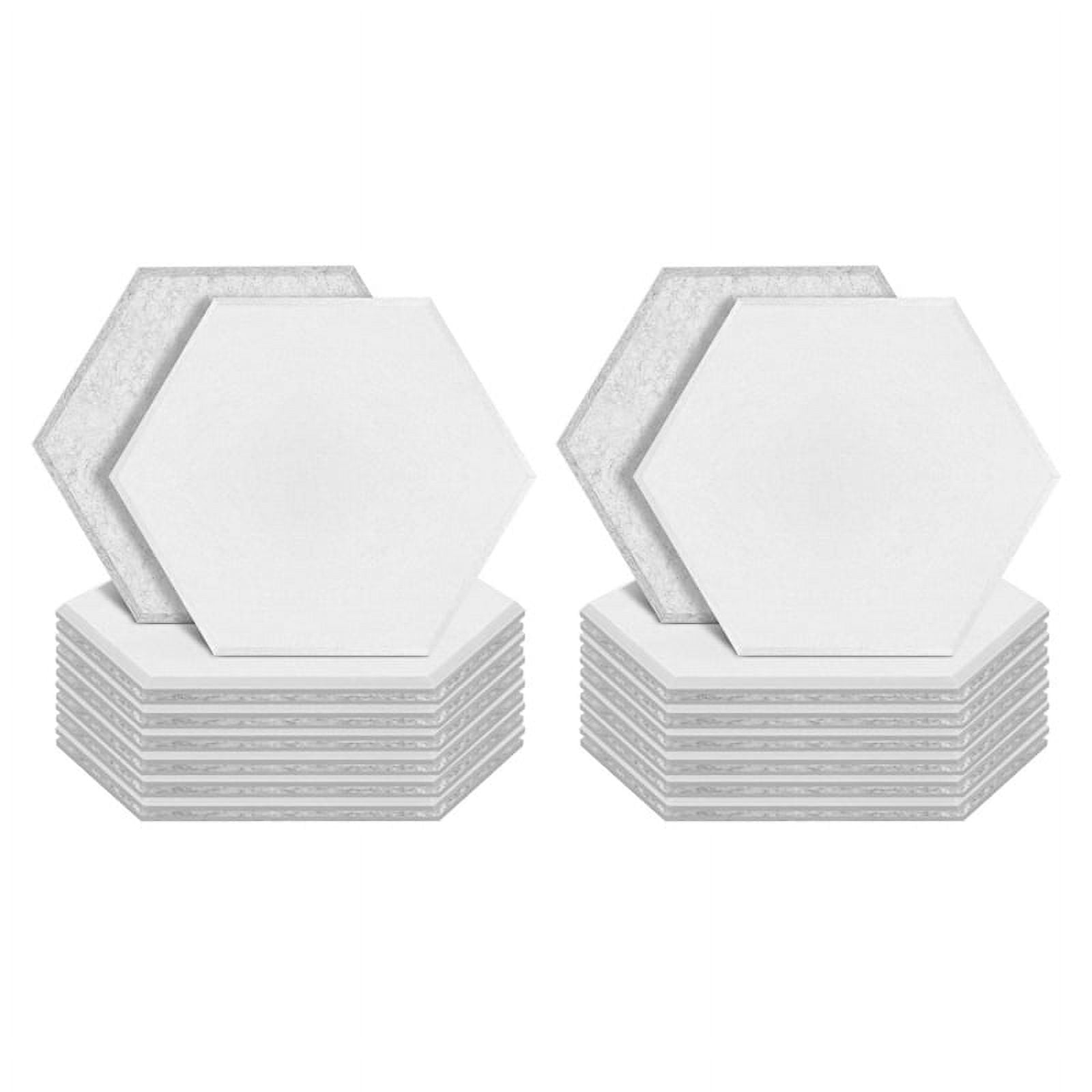 24 Pcs Hexagon Acoustic Panels Beveled Edge Sound Foam Panels,Sound ...