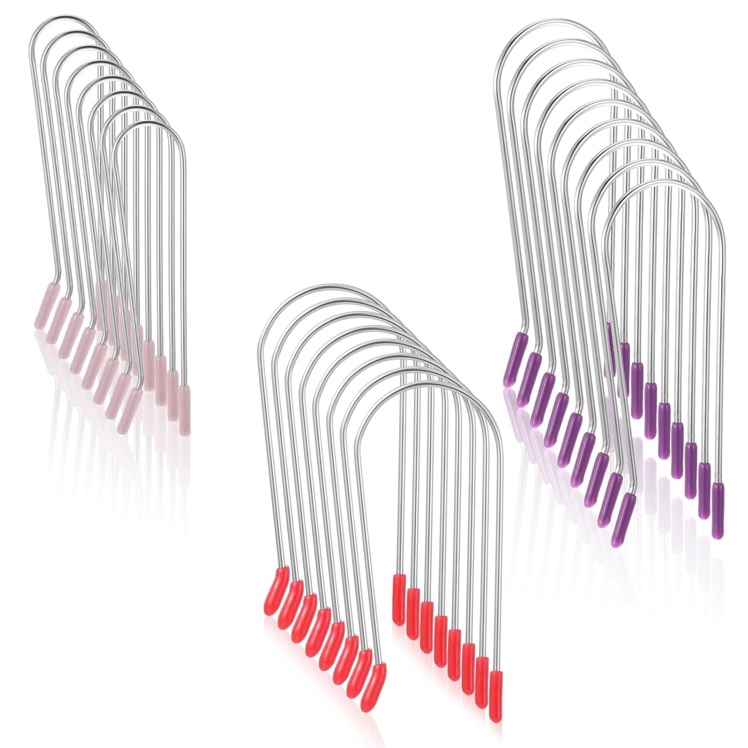 24 Pcs Hot Roller Clips,Hot Curler Clips Replacement Kit for Heated ...