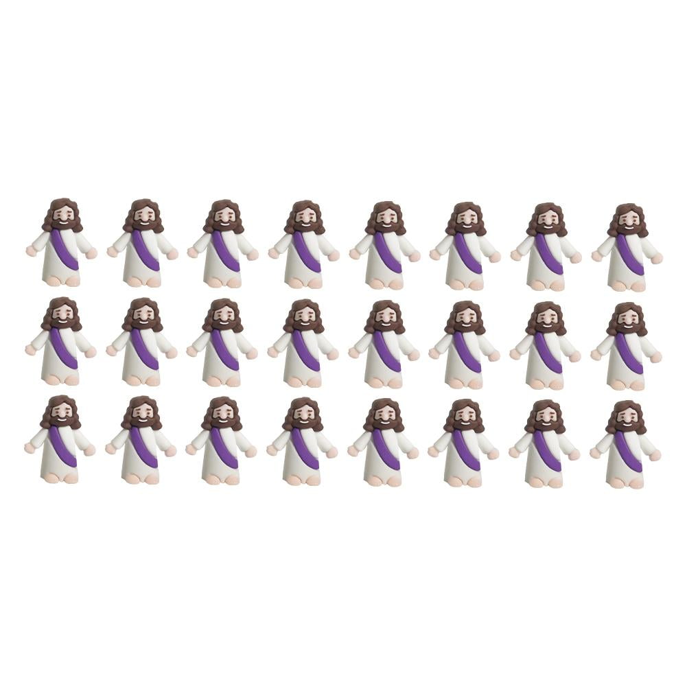 24 Pcs Mini Jesus Figurine Set, Easter Toys, Original Design, Small ...