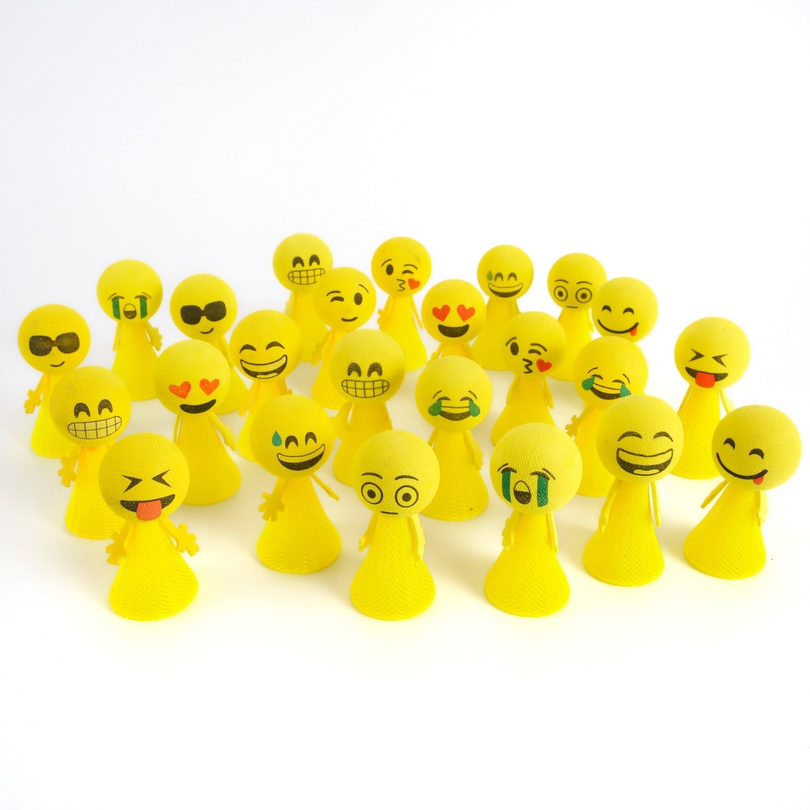 24 Pcs Jumping Emoticon Popper/Launcher - LED Light Up Fun Party Favors ...