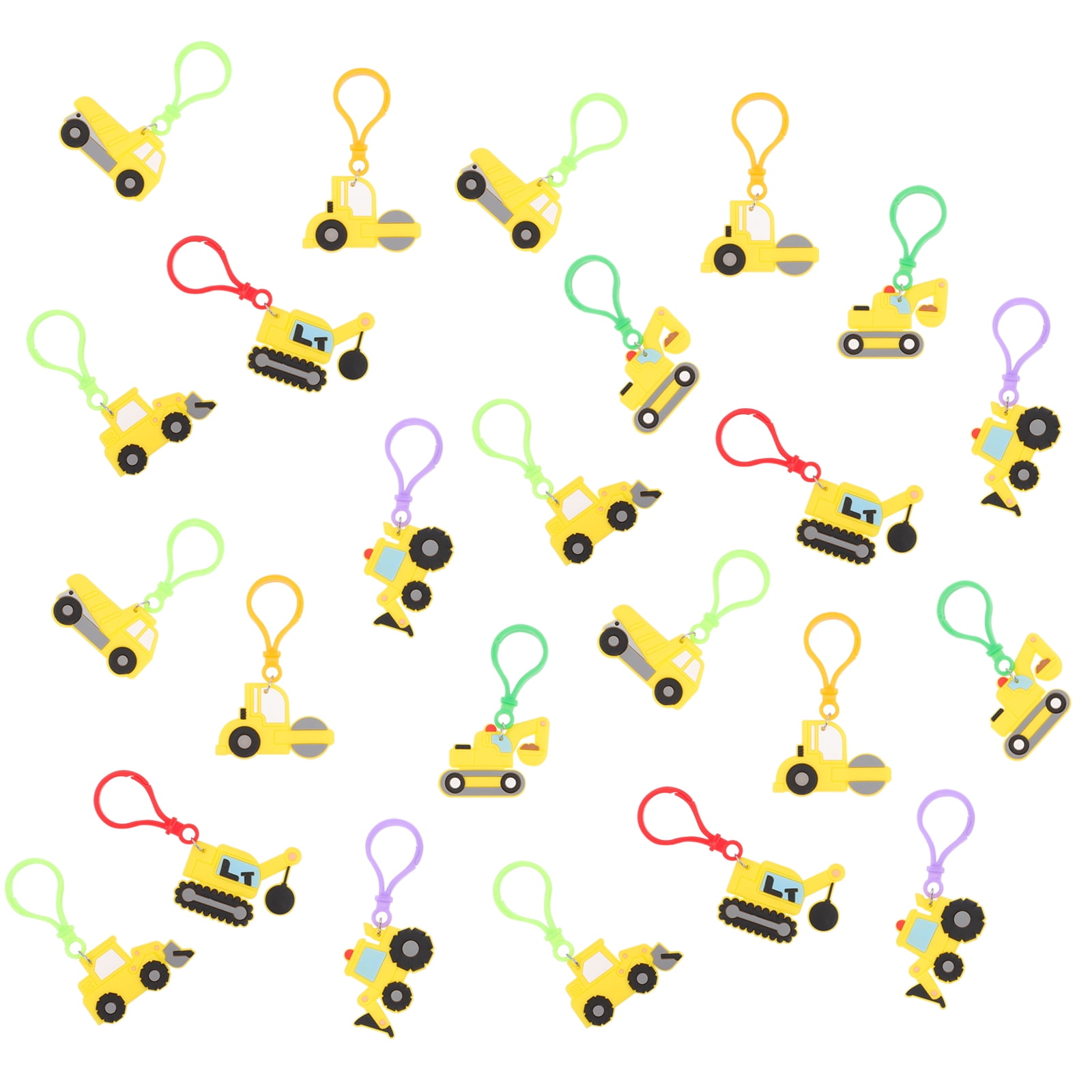 24 Pcs Keychain Engineer Gift Keychains Bag Pendant Cartoon Engineering ...
