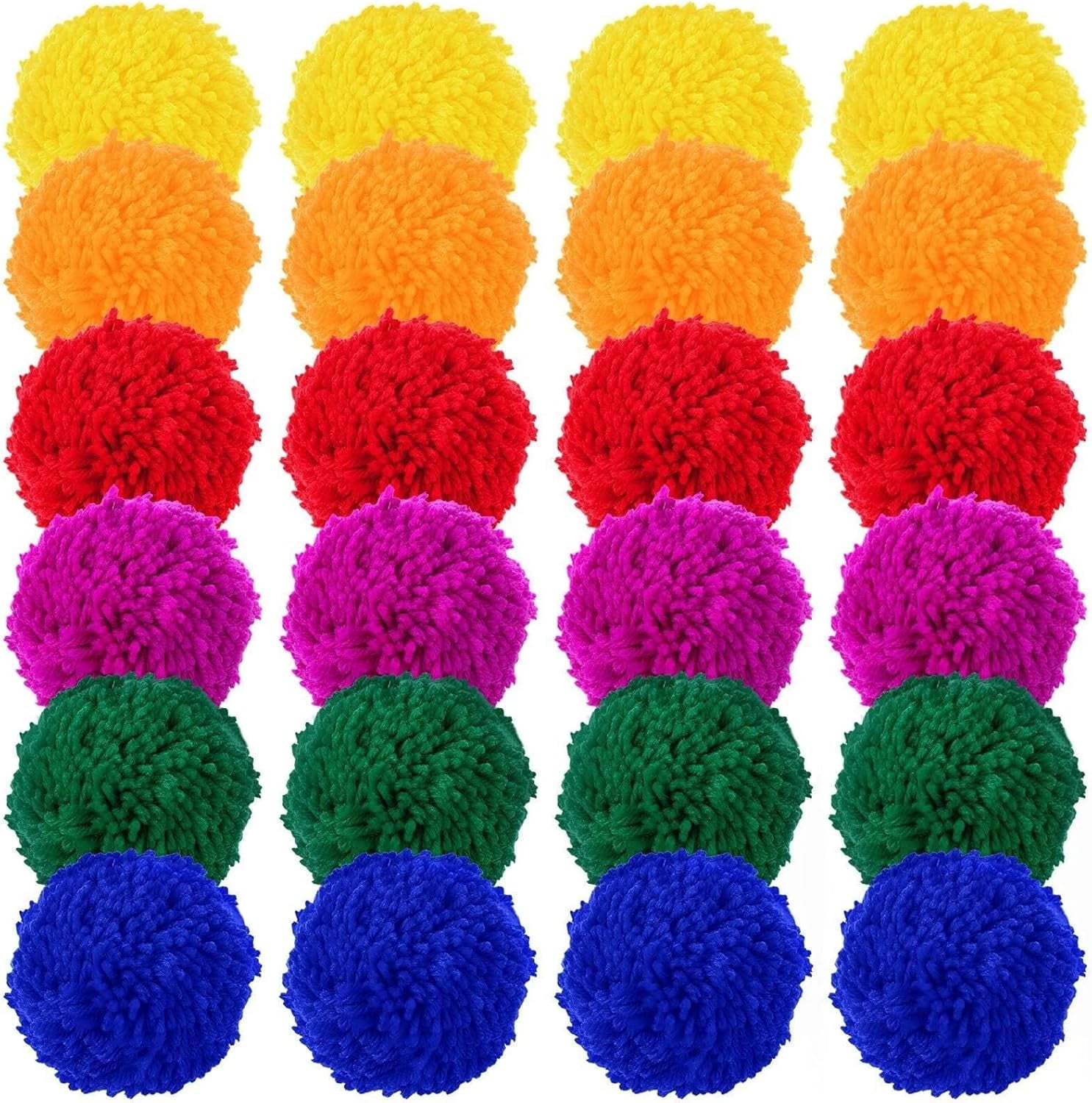 24 Pcs Kickballs Dodgeballs 4 Inches Soft Acrylic Yarn Dodgeballs ...