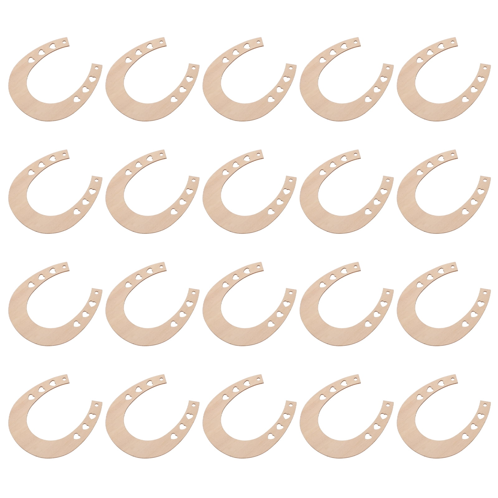 24 Pcs Labels Door Hanger Sign Wood Graffiti Material Wooden Slices ...