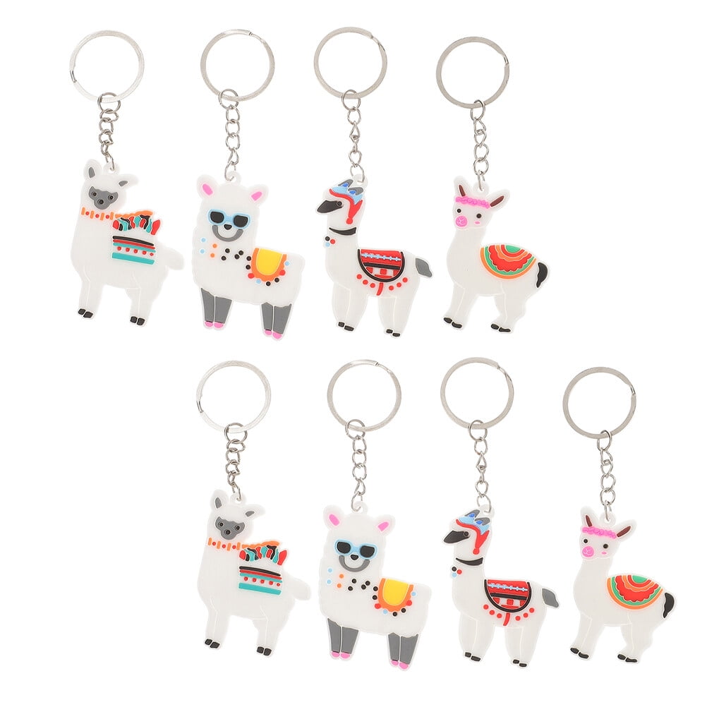 24 Pcs Lanyards Alpaca Keychain High-quality Alpaca-like Ring Miss ...