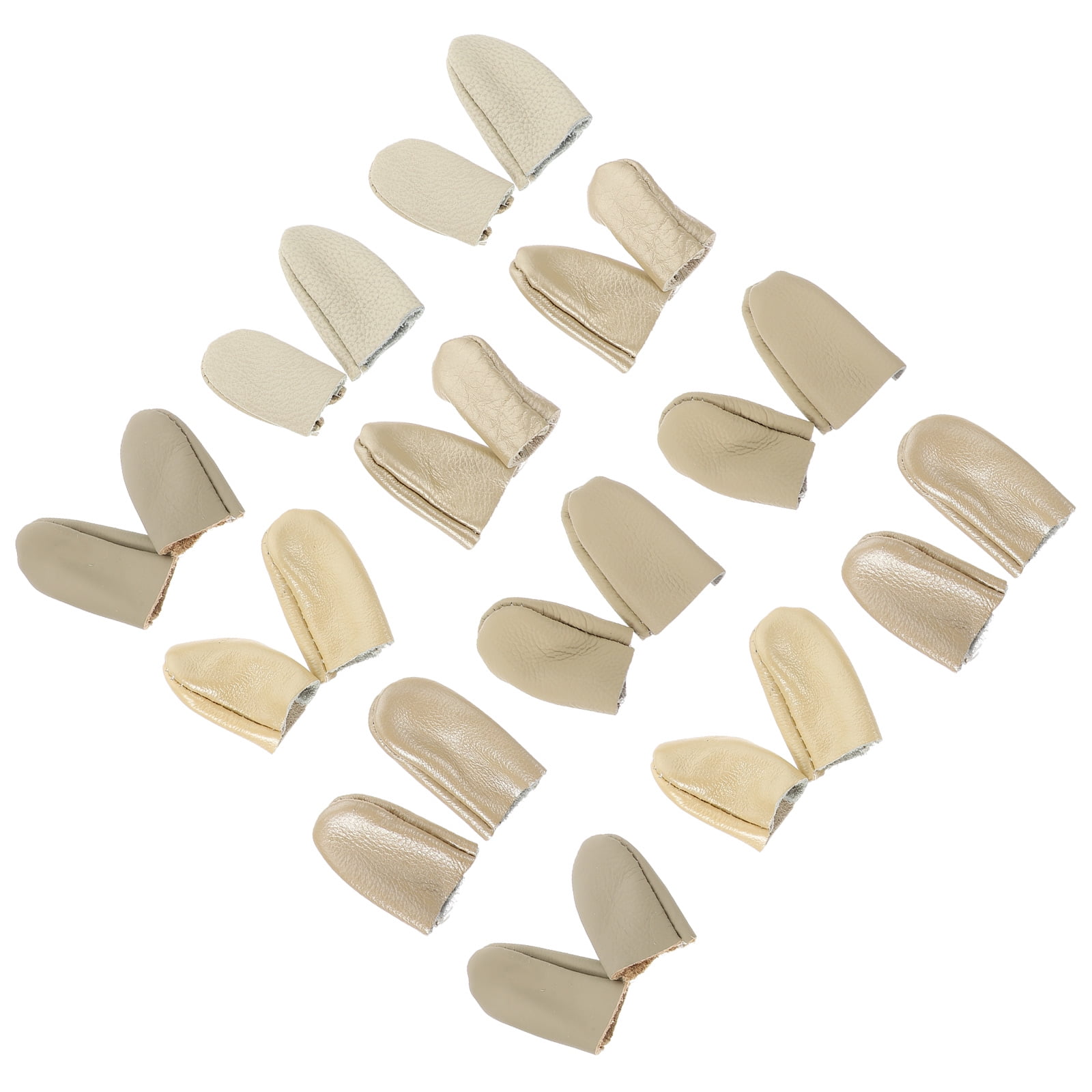 24 Pcs Leather Thimble Cross Stitch Finger Cover Cots Protector for ...