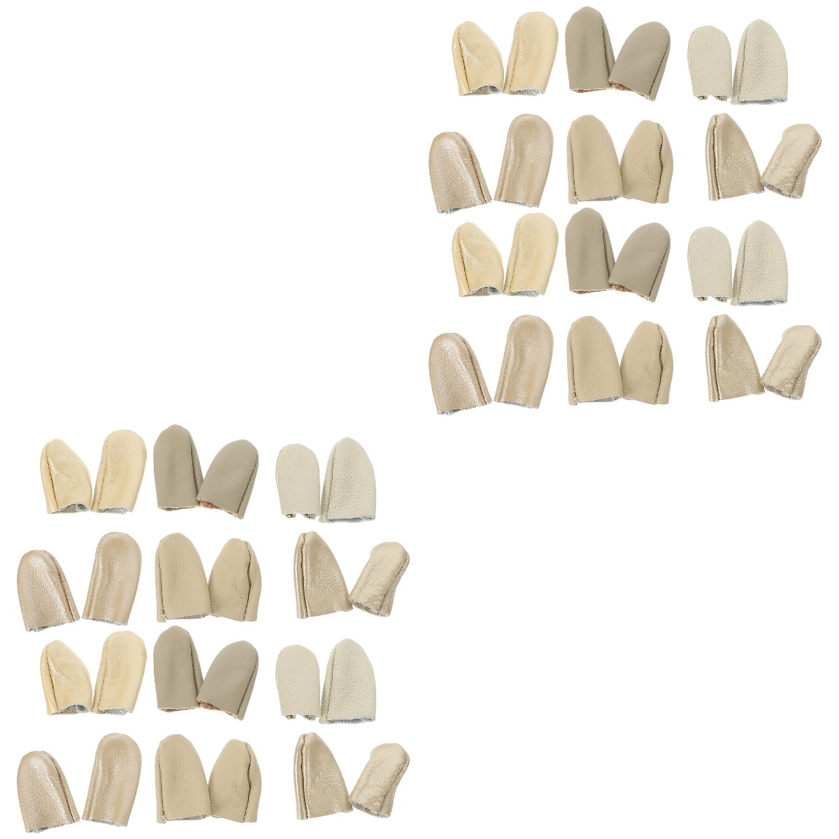 24 Pcs Leather Thimble Sewing Thimble Leather Finger Protector ...