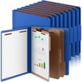 24 Pcs Letter-Size Classification Folders with 3 Dividers, Pressboard ...