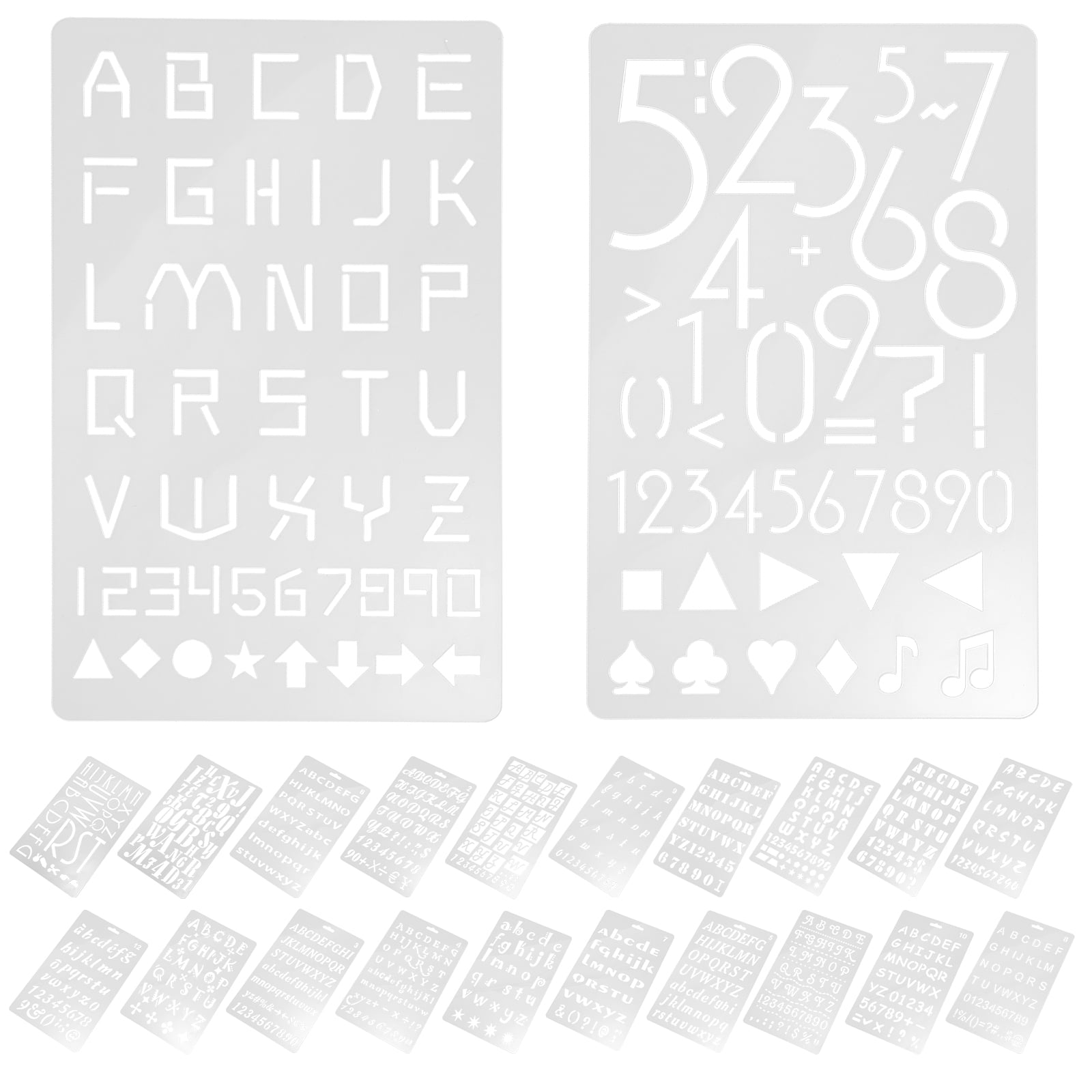 24 Pcs Letter Template Paint Stencils Large Letter Stencils Stencils ...