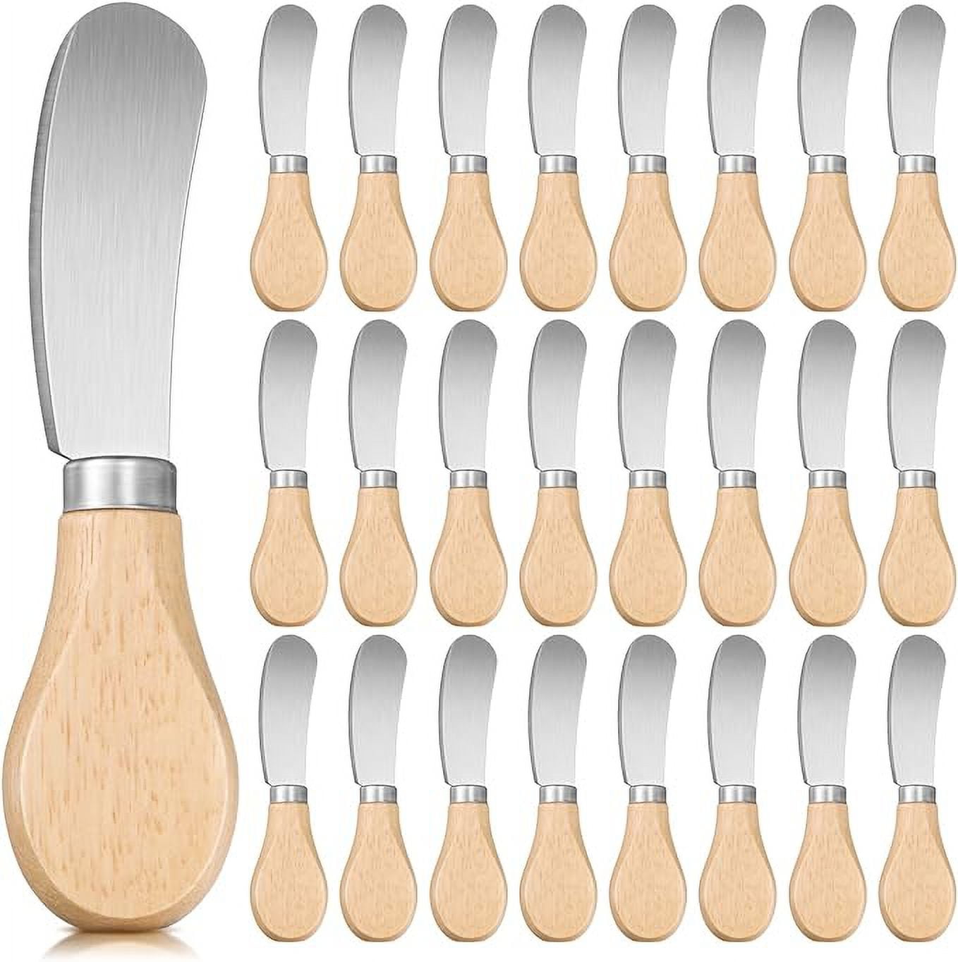 24 Pcs Little Cheese Spreader Knives 4.7 Inch Stainless Steel Butter ...