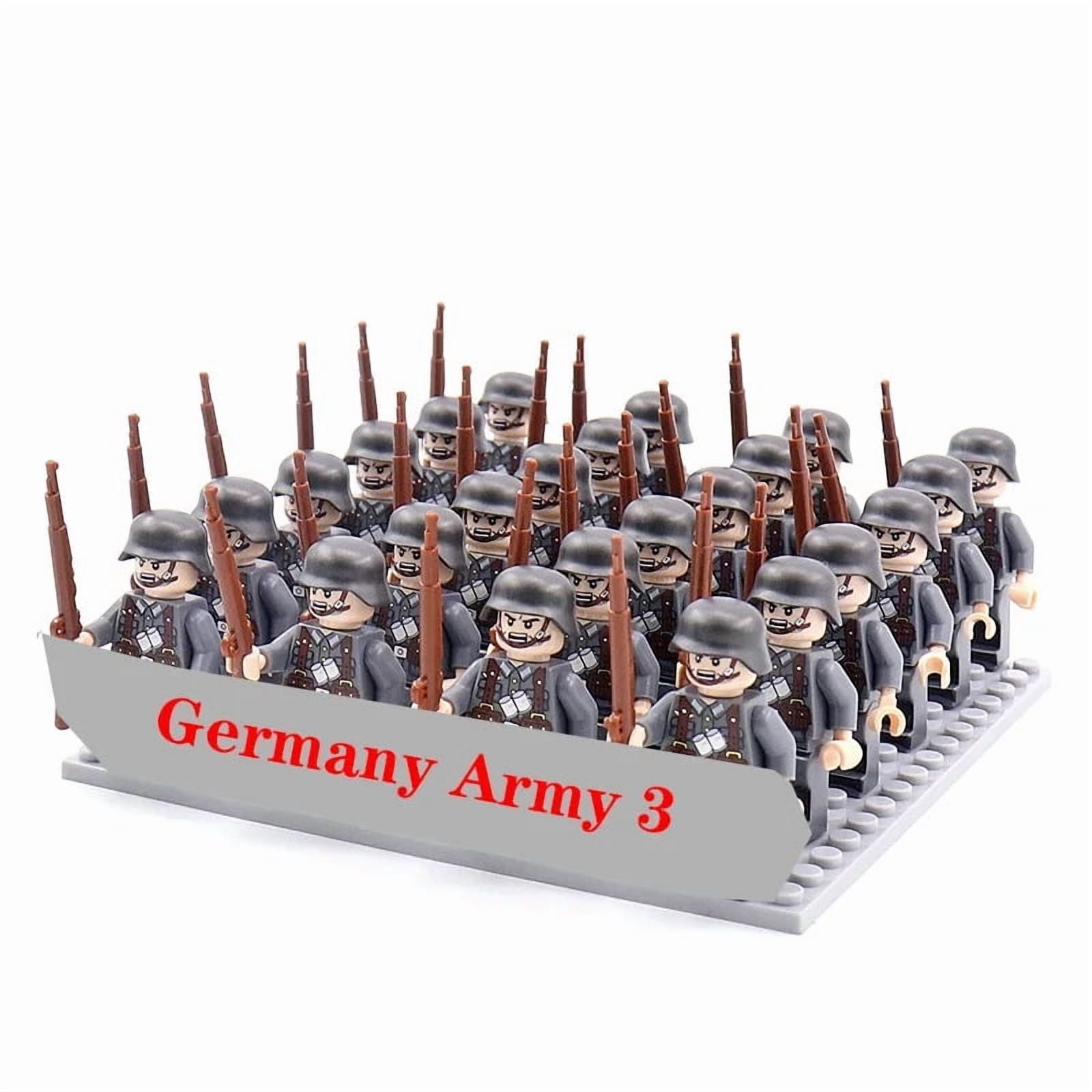 24 Pcs/Lot WW2 Military Figures Building Blocks Nation Army Soldiers ...
