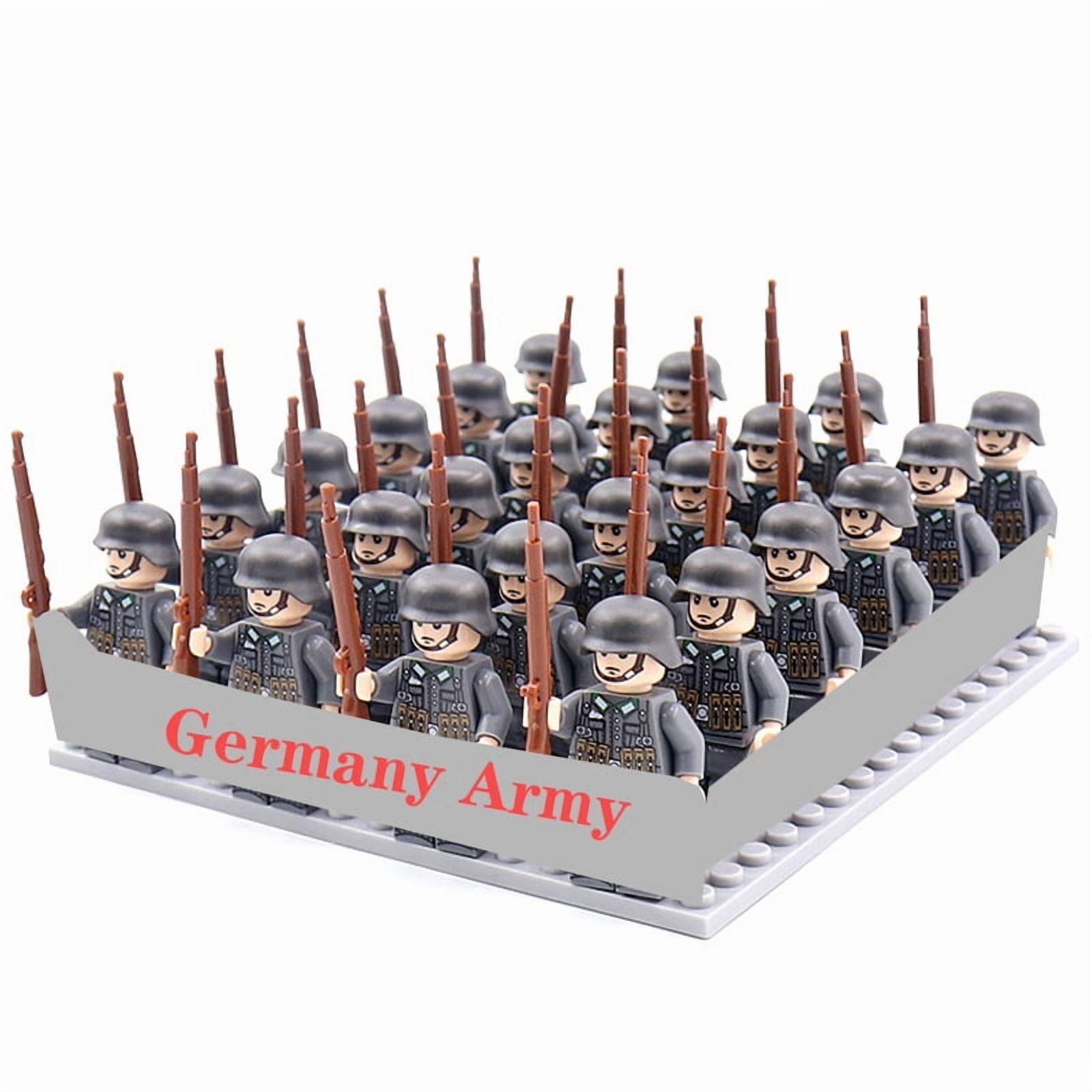 24 Pcs/Lot WW2 Military Figures Building Blocks Nation Army Soldiers ...