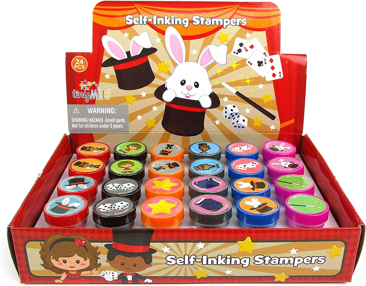 24 Pcs Magic Self-Inking Stampers for Kids - Walmart.com