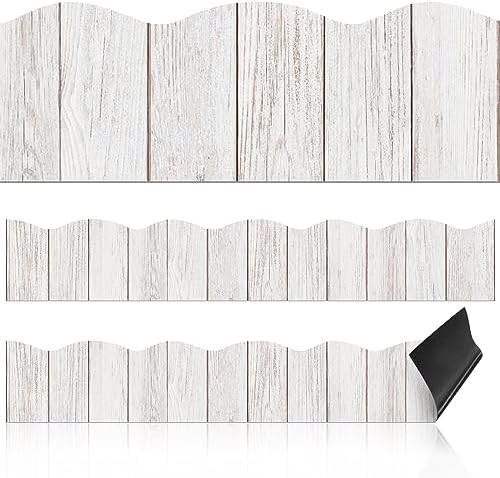 24 Pcs Magnetic Borders White Wood Bulletin Board Border Classroom ...