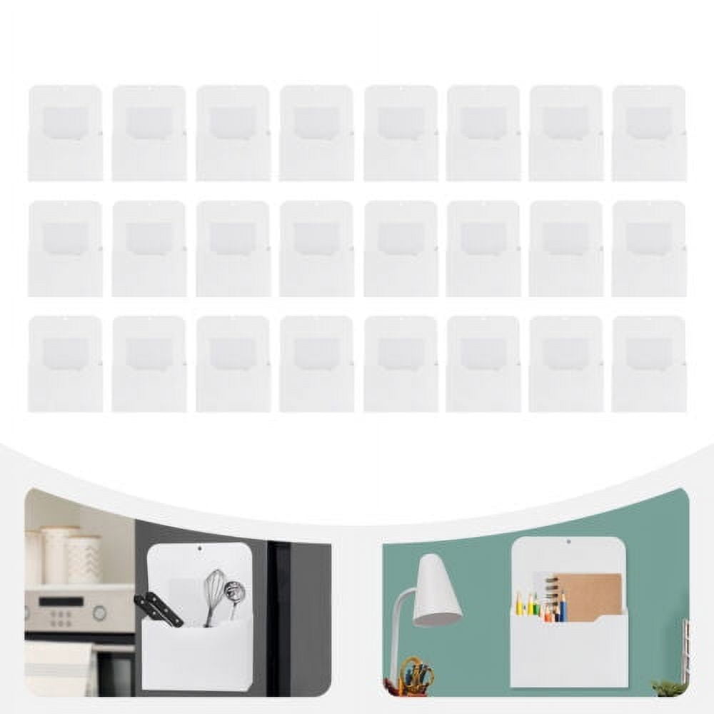 24 Pcs Magnetic File Holder Magnetic Paper Holder, Pocket Organizer ...