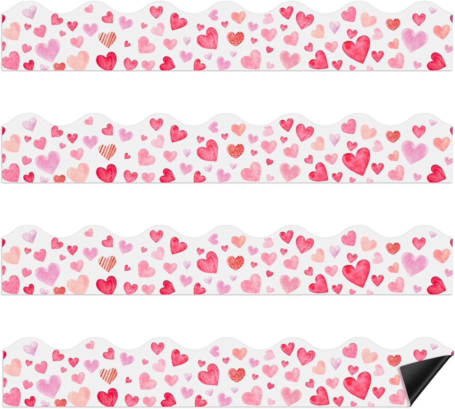 24 Pcs Magnetic Valentine's Day Bulletin Board Borders Classroom ...