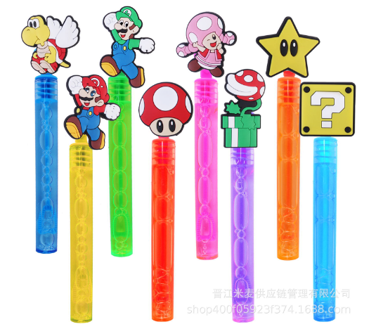 24 Pcs Mario Bubble Wands, Mario Themed Party Decorations for Mario ...