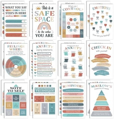 24 Pcs Mental Health Awareness Items,Positive Affirmation Journal ...