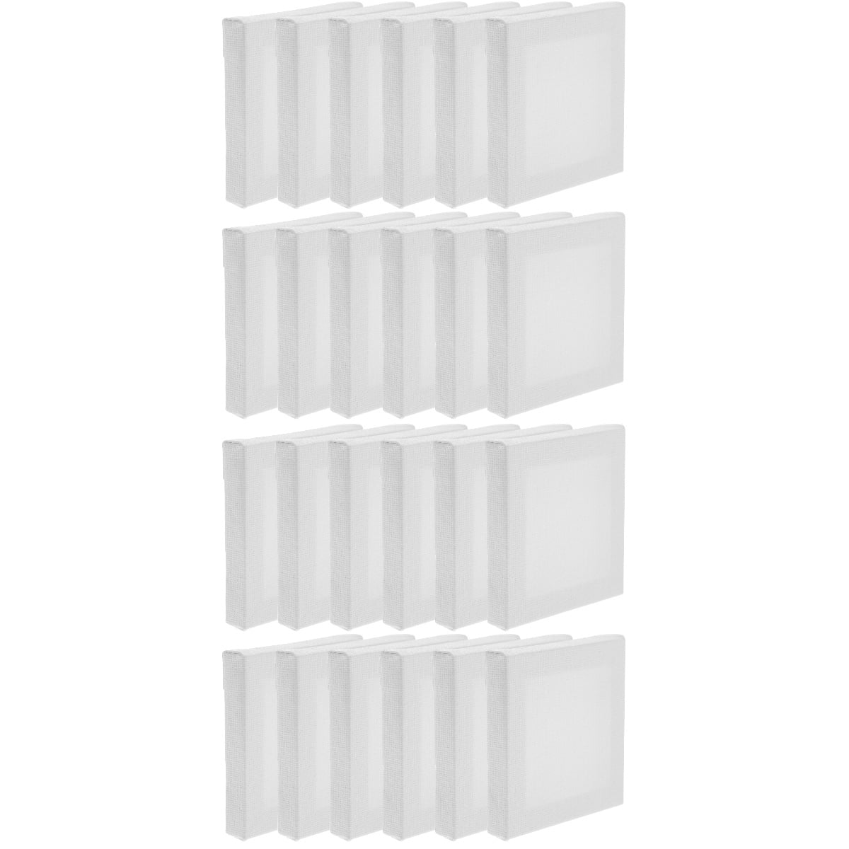 24 Pcs Mini Canvas Frame Oil Paint Practical Painting Frames White ...