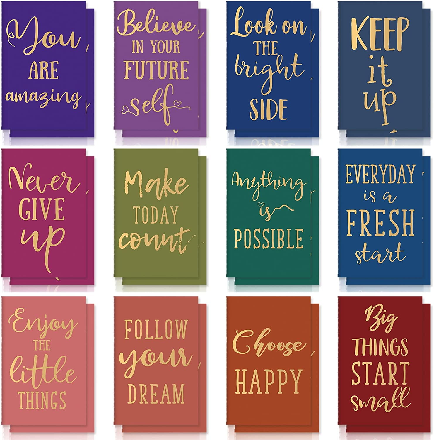 24 Pcs Mini Colorful Notebooks Bulk Gifts, Funny Motivational Journals ...