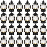Generic, 24 Pcs Mini Lanterns Decorative Hanging, Vintage Battery LED ...