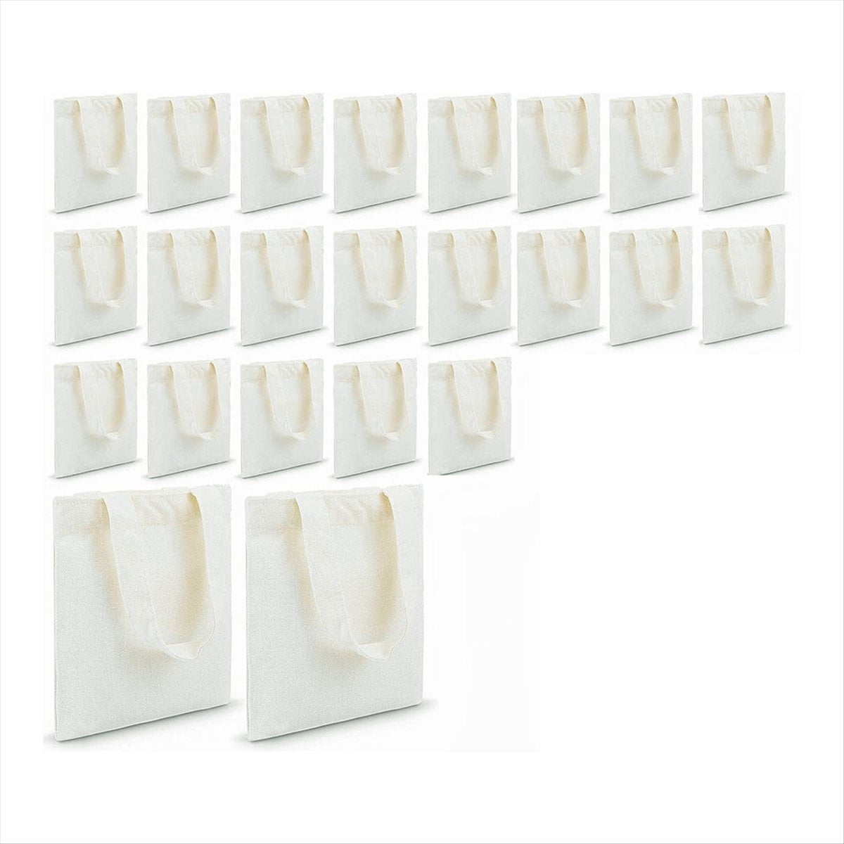 24 Pcs Mini Tote Bag Blank Canvas Tote Bags Reusable Grocery Bags DIY ...