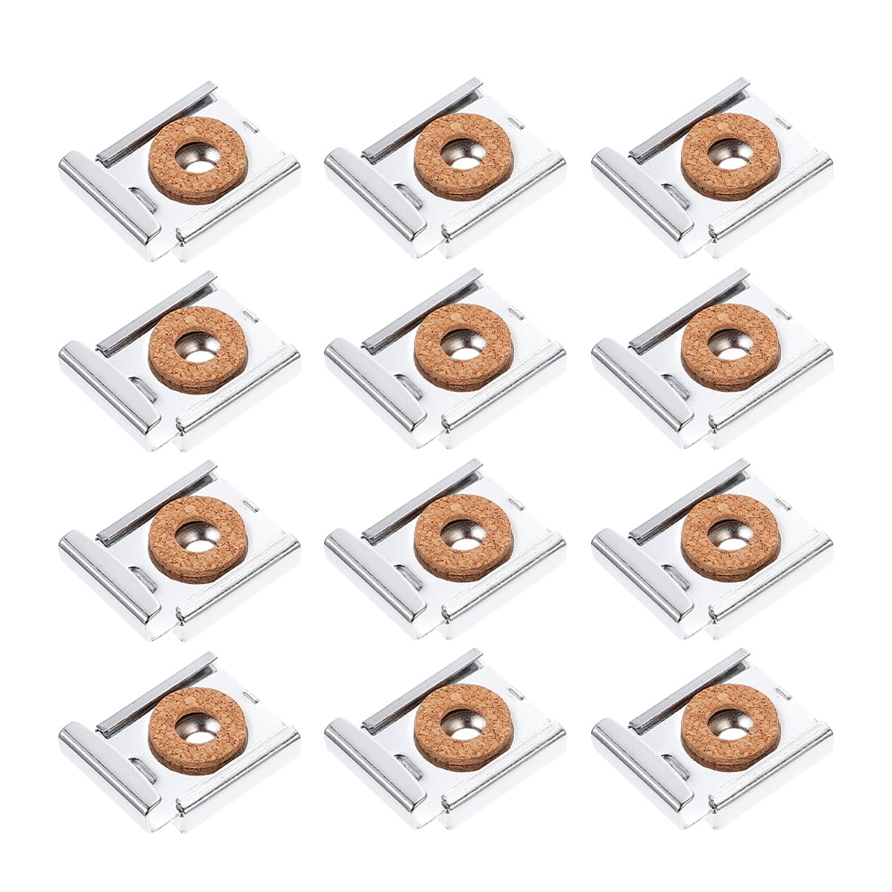 24 Pcs Mirror Mounting Clips Mirror Wall Clips with Hollow Wall Anchors ...