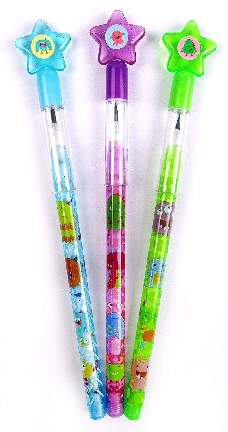 24 Pcs Monsters Multi Point Pencils - Walmart.com