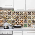 24 Pcs Moroccan Style 6x6 Peel and Stick Backsplash Waterproof Tile ...