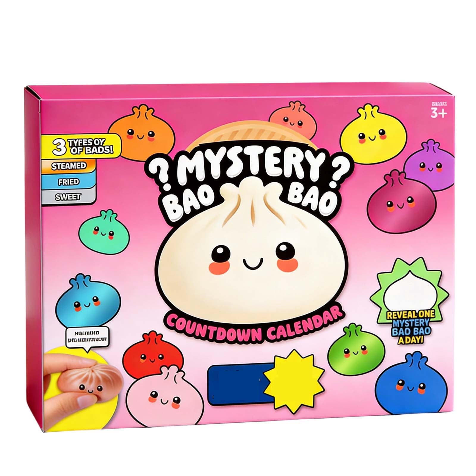 24 Pcs Mystery Countdown Calendar Squishy Dumpling, Surprise Fidget ...
