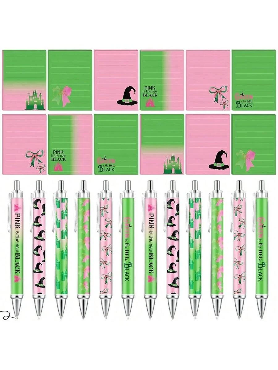 24 Pcs NYC Notepads with Pens, Cute Self-Stick Notes Gifts Set for ...