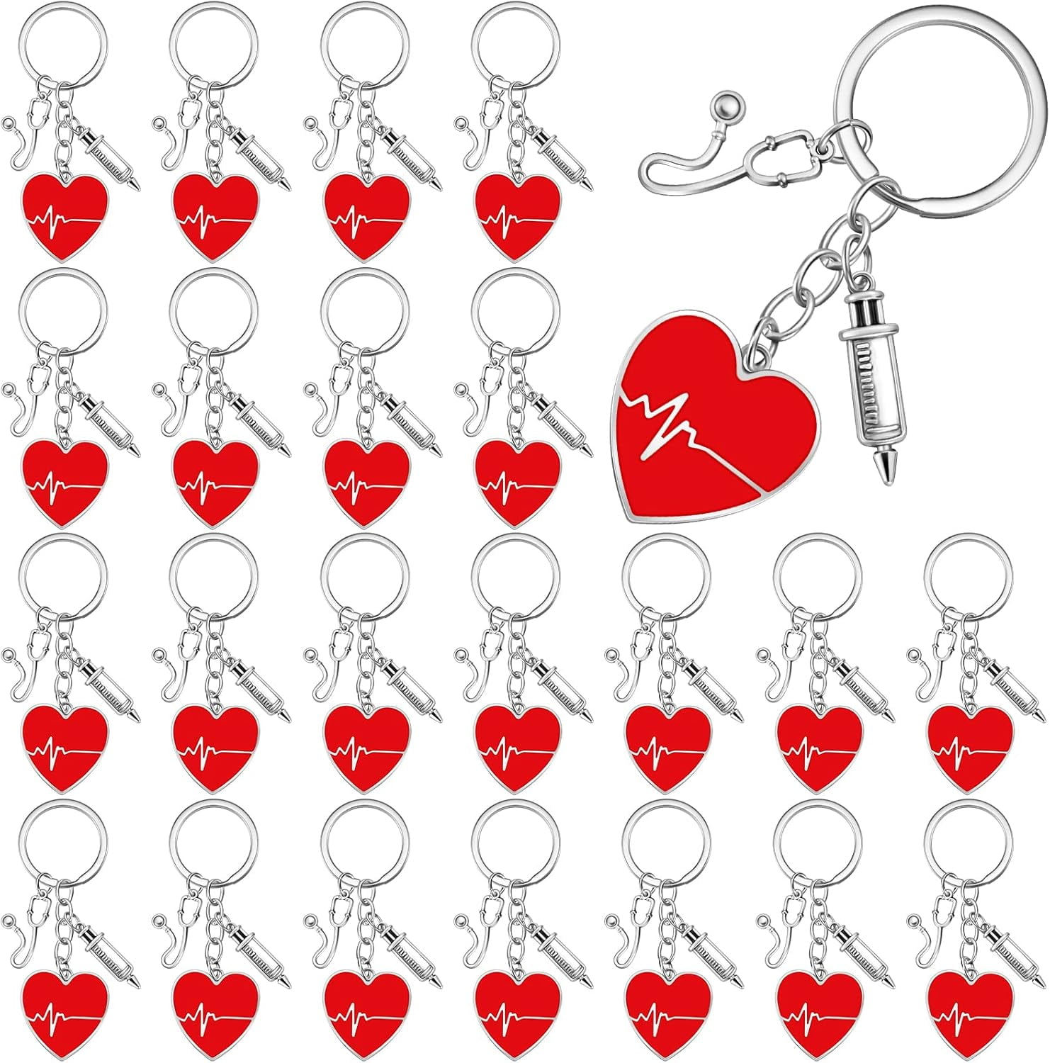 24 Pcs Nurses Keychain Nurse Week Party Favors Gifts Appreciation Gifts ...