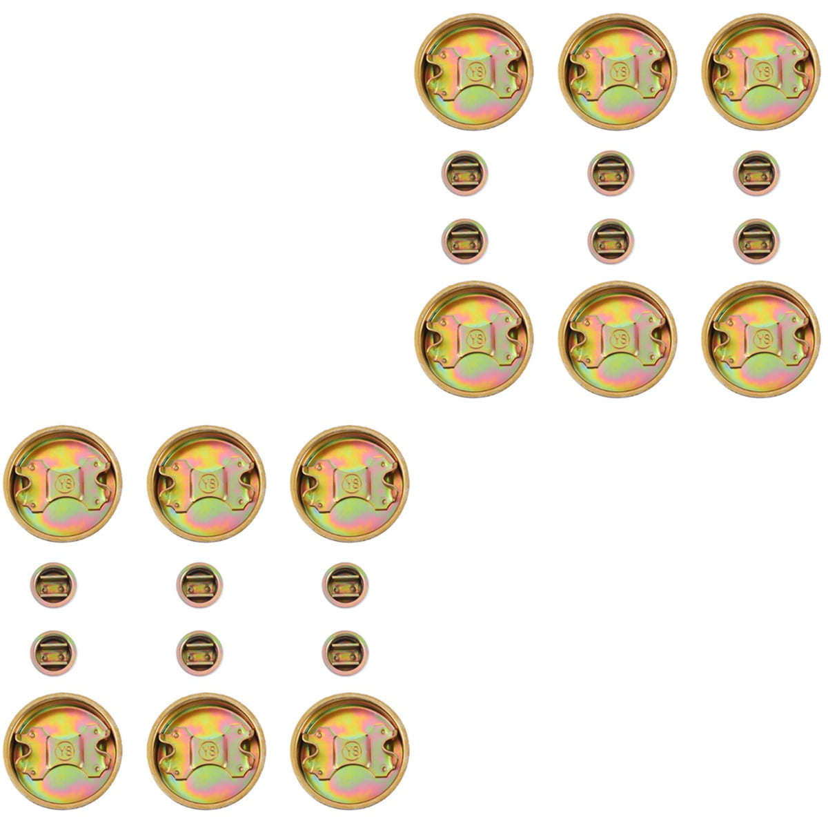 24 Pcs Oil Barrel Iron Cover Iron Drum Caps 55 Gallon Burn Drum Oil ...