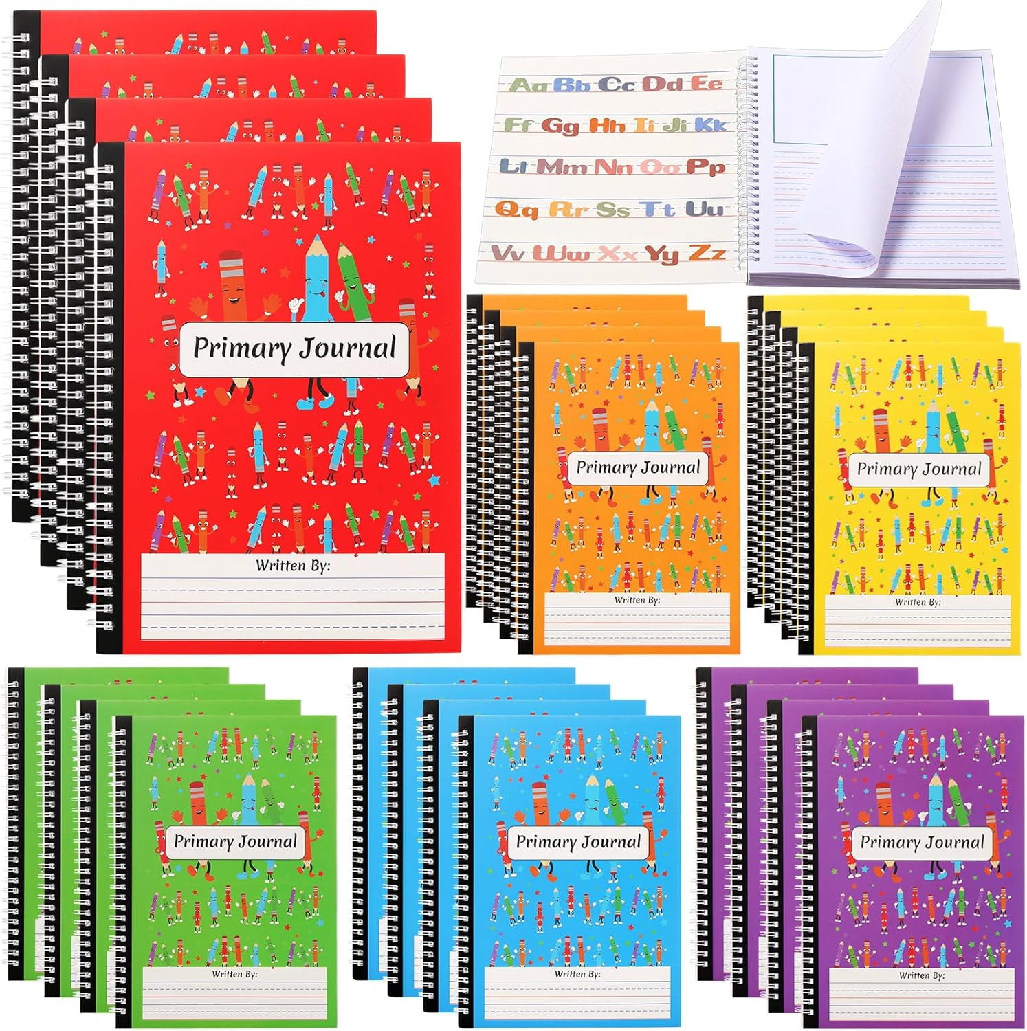 24 Pcs Operation Christmas Items Spiral Primary Journal Composition ...