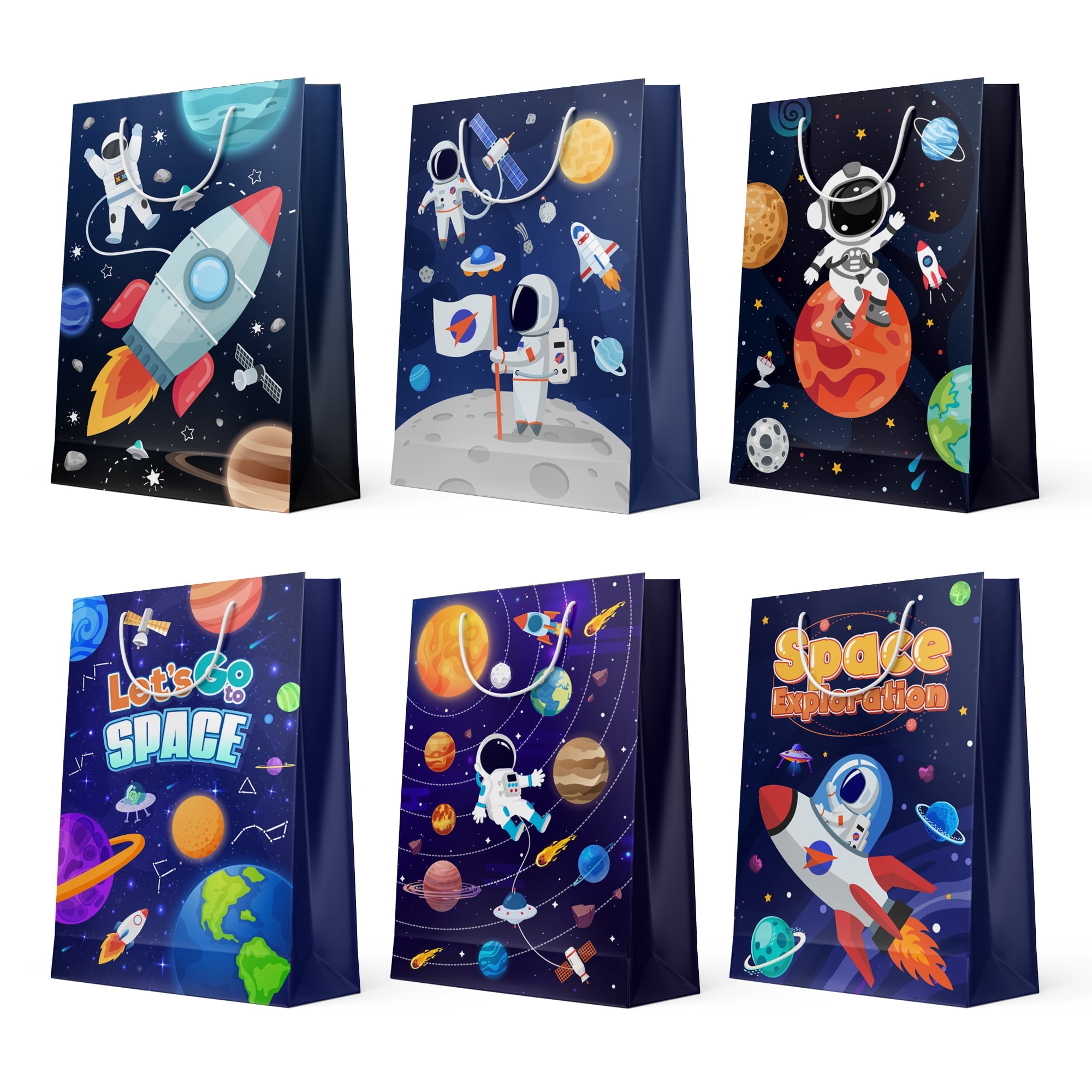 24 Pcs Outer Space Goodie Bags, Space Party Favor and Treat Gift Bags ...