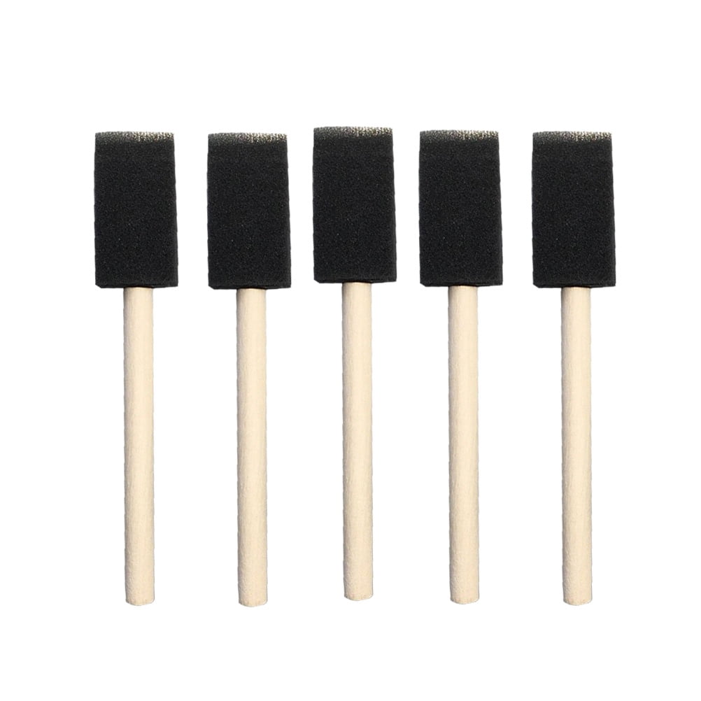 Pcs Paint Brushes Paintbrushes Square Wooden Bamboo - Walmart.com
