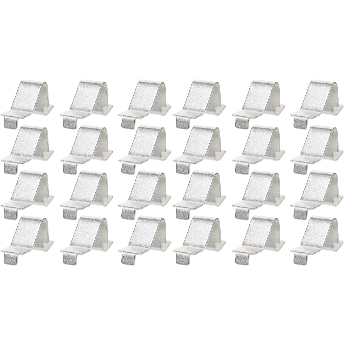 24 Pcs Partition Buckle Metal Shelving Shelves Brackets Clips Bookcase ...
