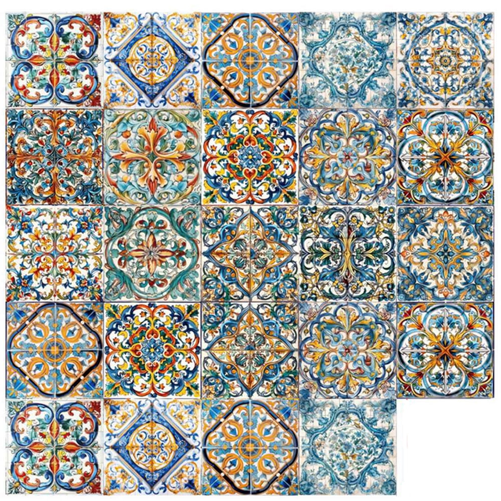 Hotiary Peel and Stick Tile Wall Sticker Self-Adhesive Water-Proof ...