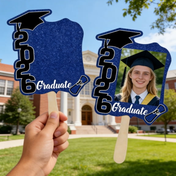 Graduation Face Fans