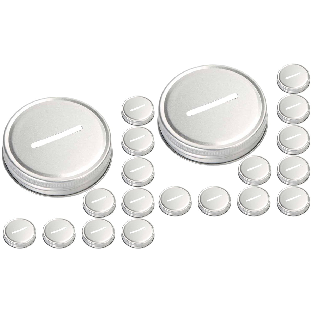 24 Pcs Piggy Bank Coin Lid Coins Canning Covers Coin Slot Bank Lid ...