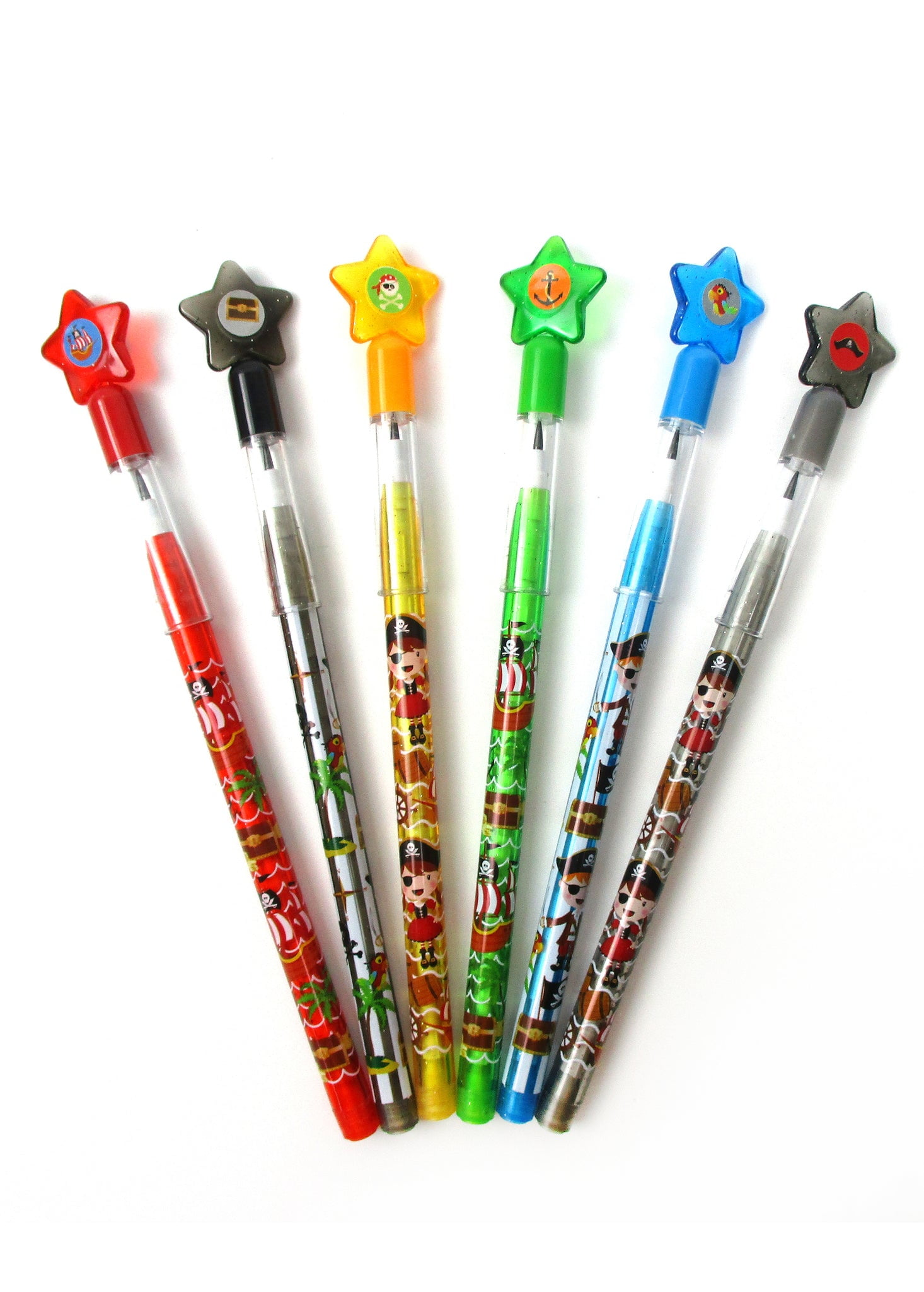 24 Pcs Pirate Multi Point Pencils - Walmart.com